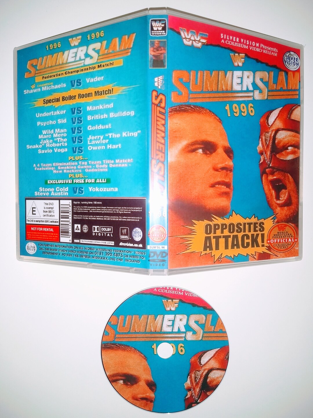 WWF 1996 SUMMERSLAM 9 DVD & Case - Etsy