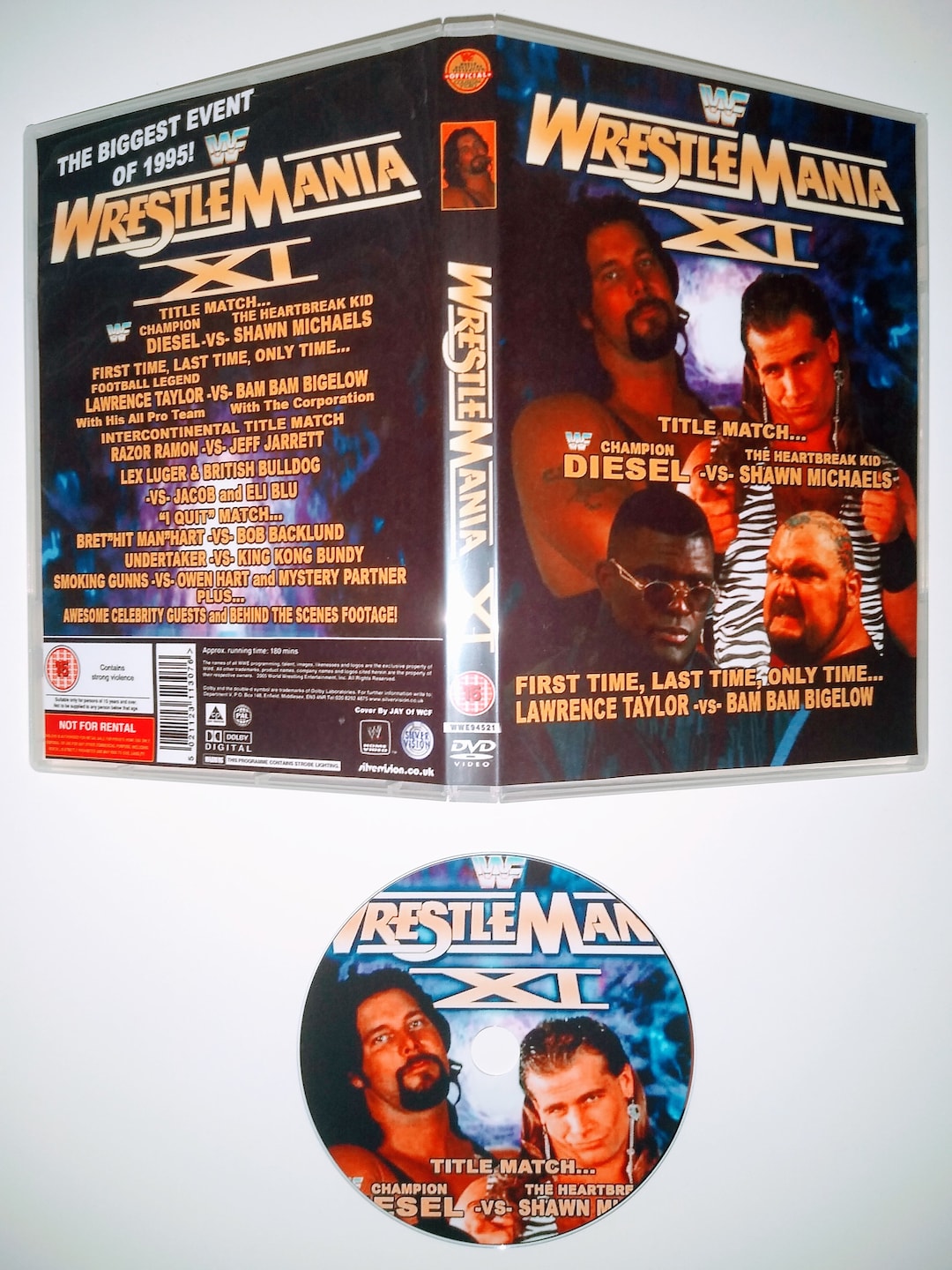 WWF 1995 WRESTLEMANIA 11 DVD & Case - Etsy