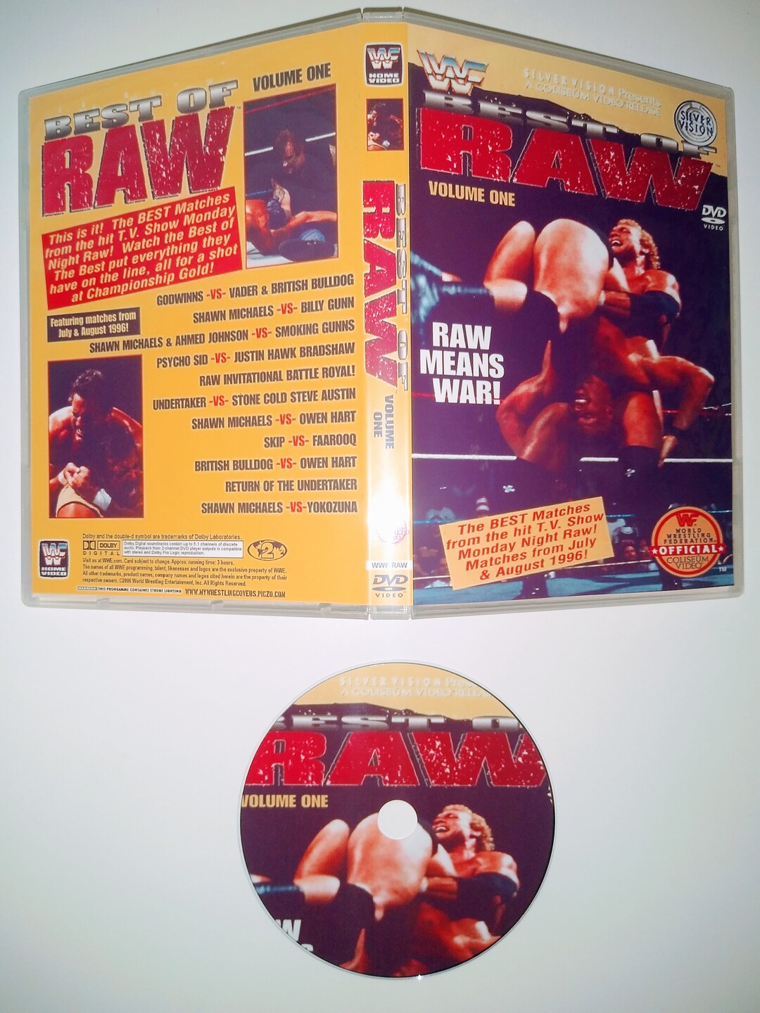 WWF 1996 BEST of RAW 1 Dvd & Case - Etsy