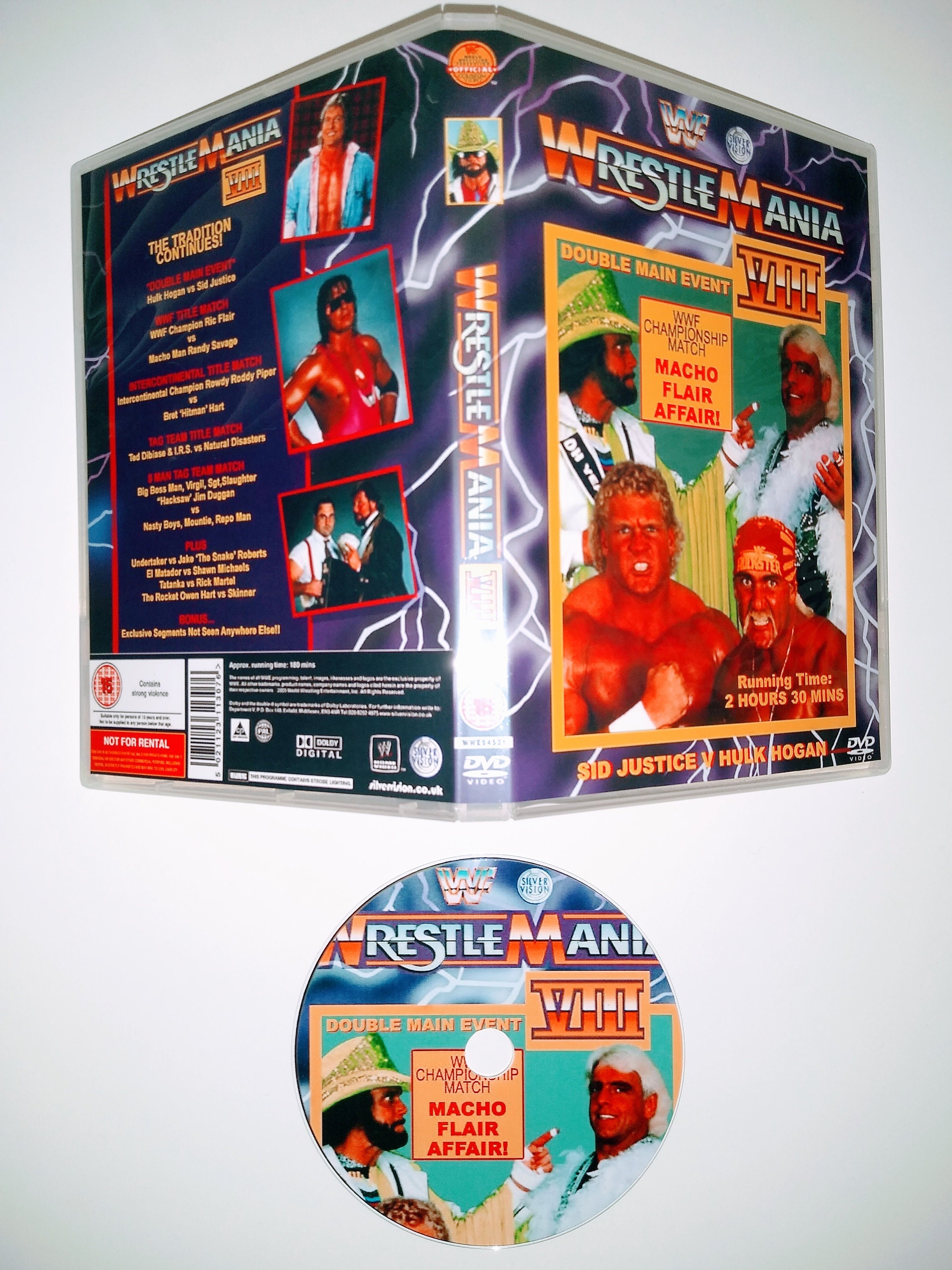 WWF 1992 WRESTLEMANIA 8 DVD & Case - Etsy