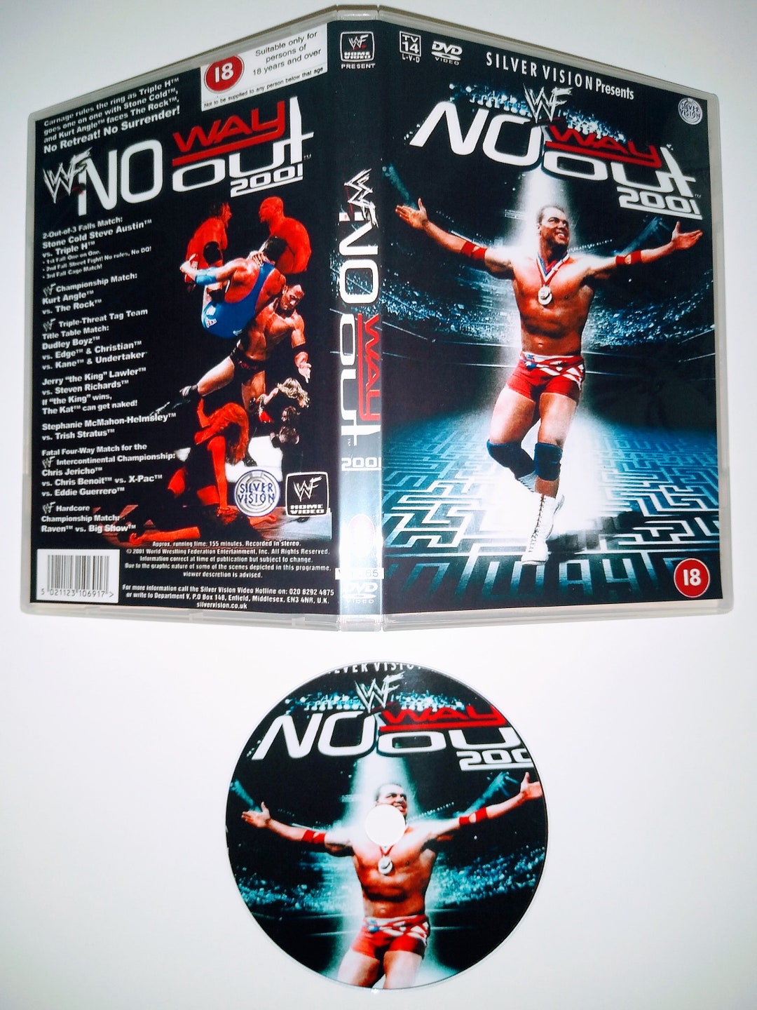 WWF 2001 NO WAY Out 3 Dvd & Case - Etsy