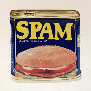 Spam Art - Classic Retro Illustration Ideal Art Print for Kitchen or ...