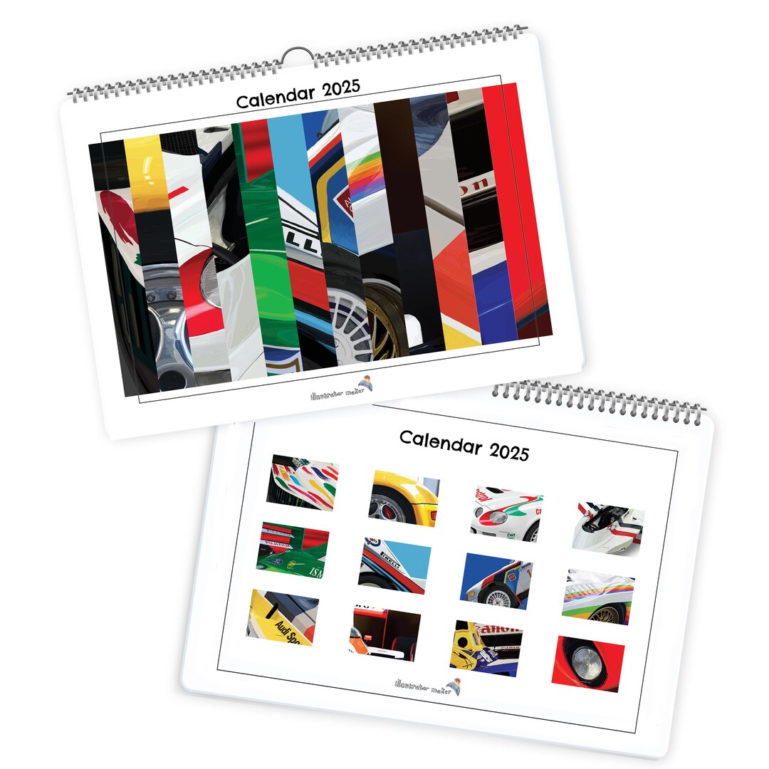 Car Art Calendar - 2025 Calendar Featuring 12 Pieces of Automotive Art ...