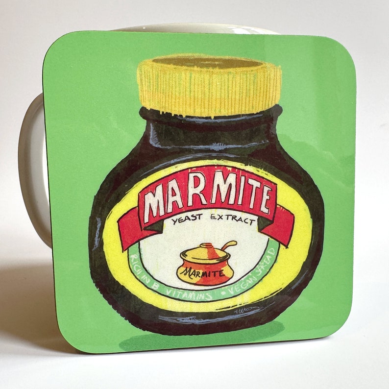 Marmite - Illustrated Mug and Coaster Set - Etsy