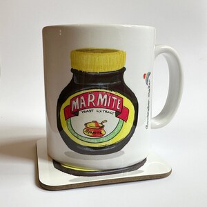 Marmite - Illustrated Mug and Coaster Set - Etsy