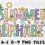 Summer Sublimation Design Png, Font Numbers & Accessories Png, Summer ...