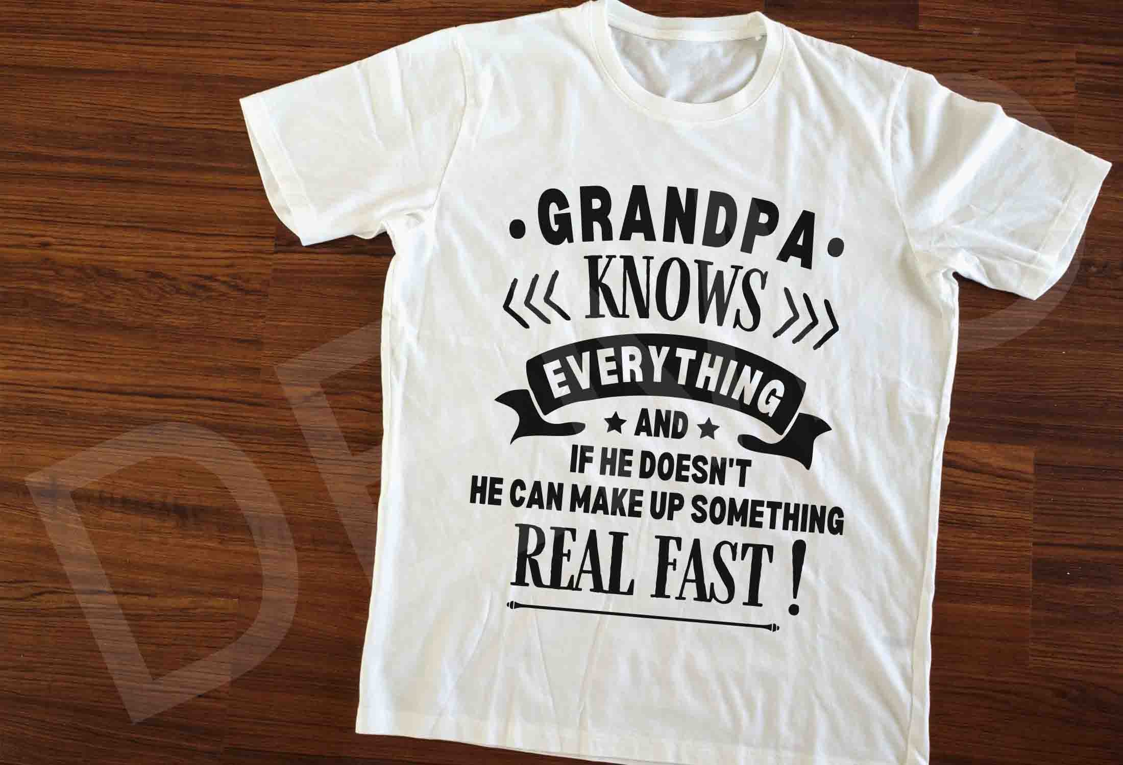 Grandparent Svg Grandpa Png Mens Funny Grandpa Knows - Etsy