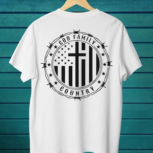 God Family Country SVG, Patriotic Christian Png, Faith and Nation ...