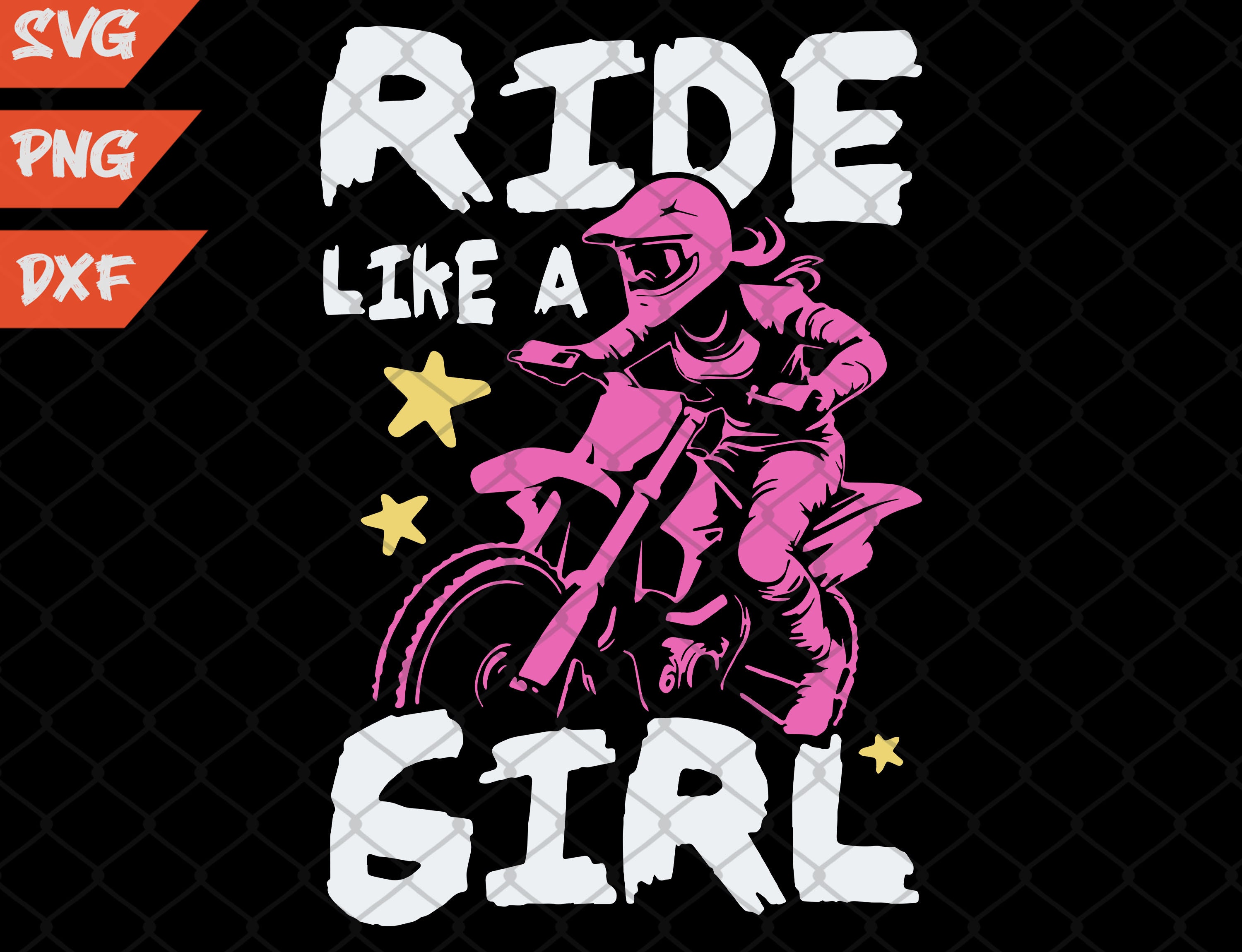Biker Girl Svg Motorcycle Svg Racing Svg Ride Like A Girl - Etsy