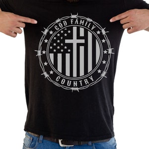 God Family Country SVG, Patriotic Christian Png, Faith and Nation ...