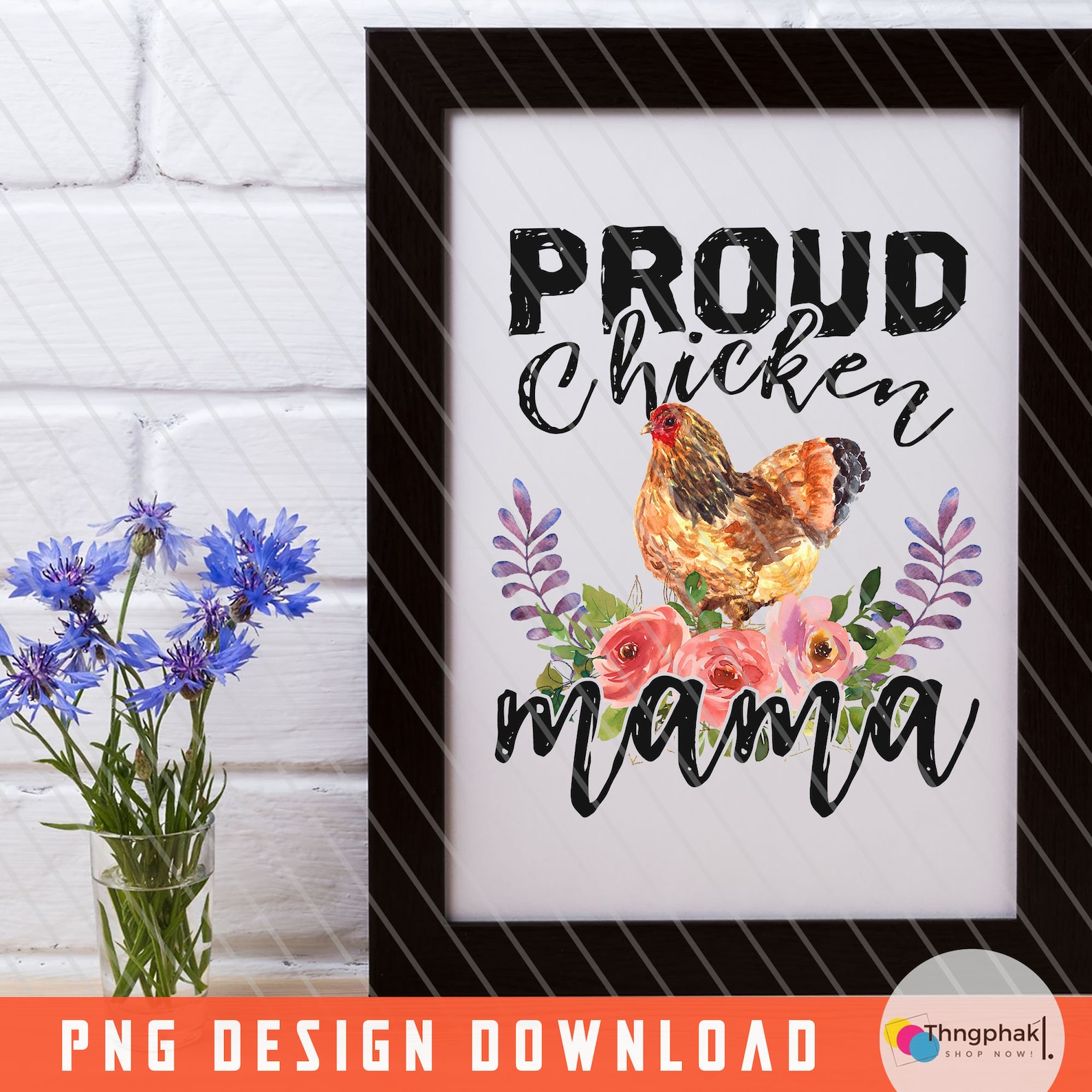 Proud Chicken Mama Chicken Png Hen Png farm Png | Etsy