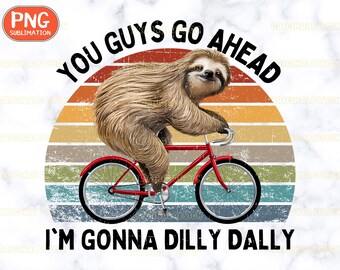 Sloth on Bike - Etsy
