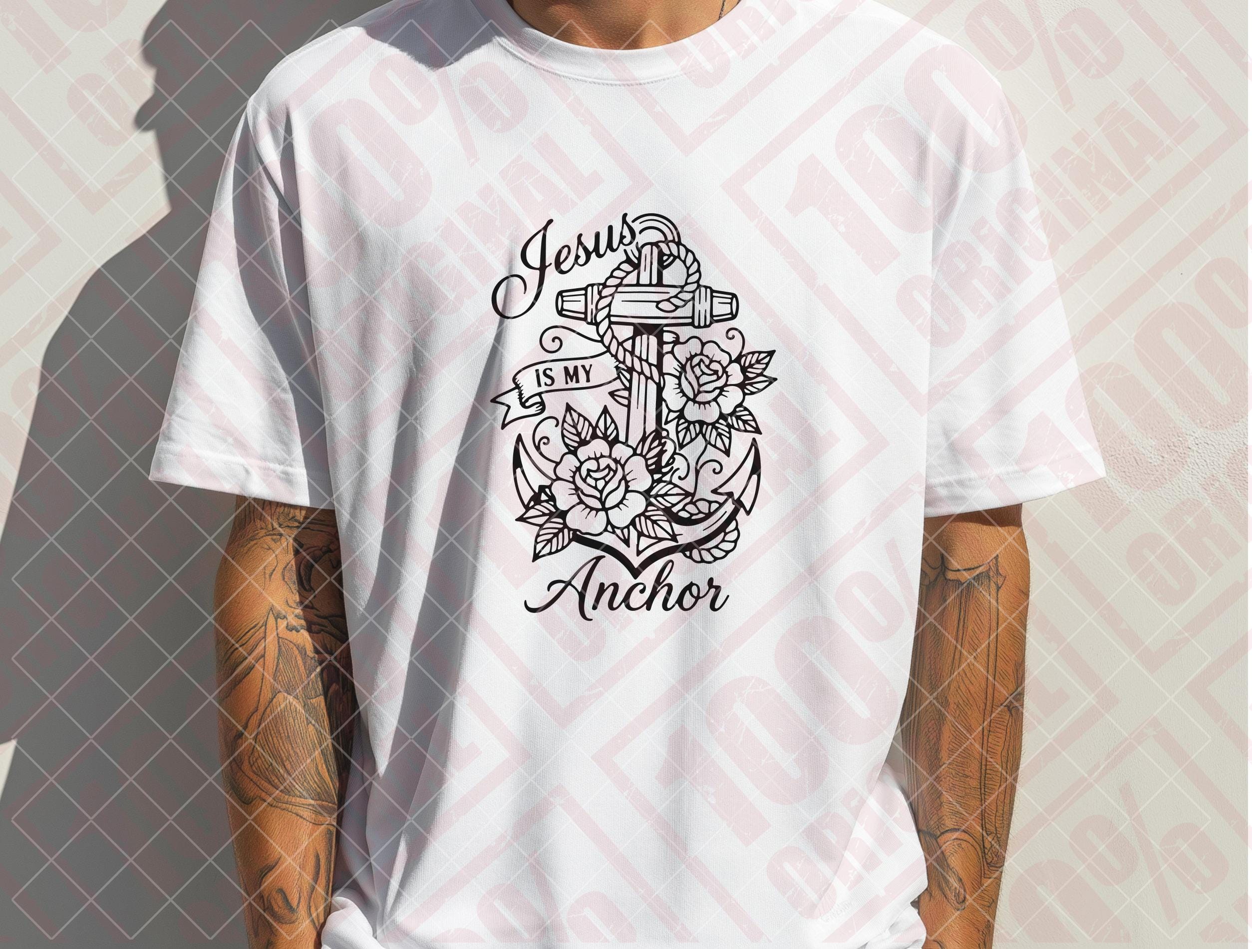 Jesus is My Anchor Svg, Faith Png, Christian Svg, Anchor Tattoo Art ...