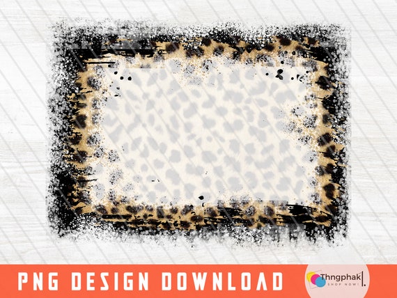 Leopard Print PNG Distressed Leopard Grunge Sublimation Png | Etsy