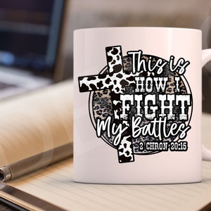 Cowhide, Serape, Western Png, Cross Png, This is How I Fight My Battles ...