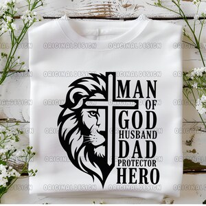 Dad Svg, Christian Svg, Man of God Svg, Jesus Svg, Bible Verse Svg ...
