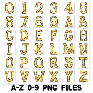 Baseball Sports Doodle Letters, Baseball Doodle Font , Baseball and ...