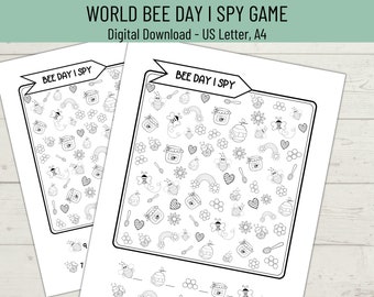 World Bee Day Printable Activity Pages, Bee Day Coloring Pages for Kids ...