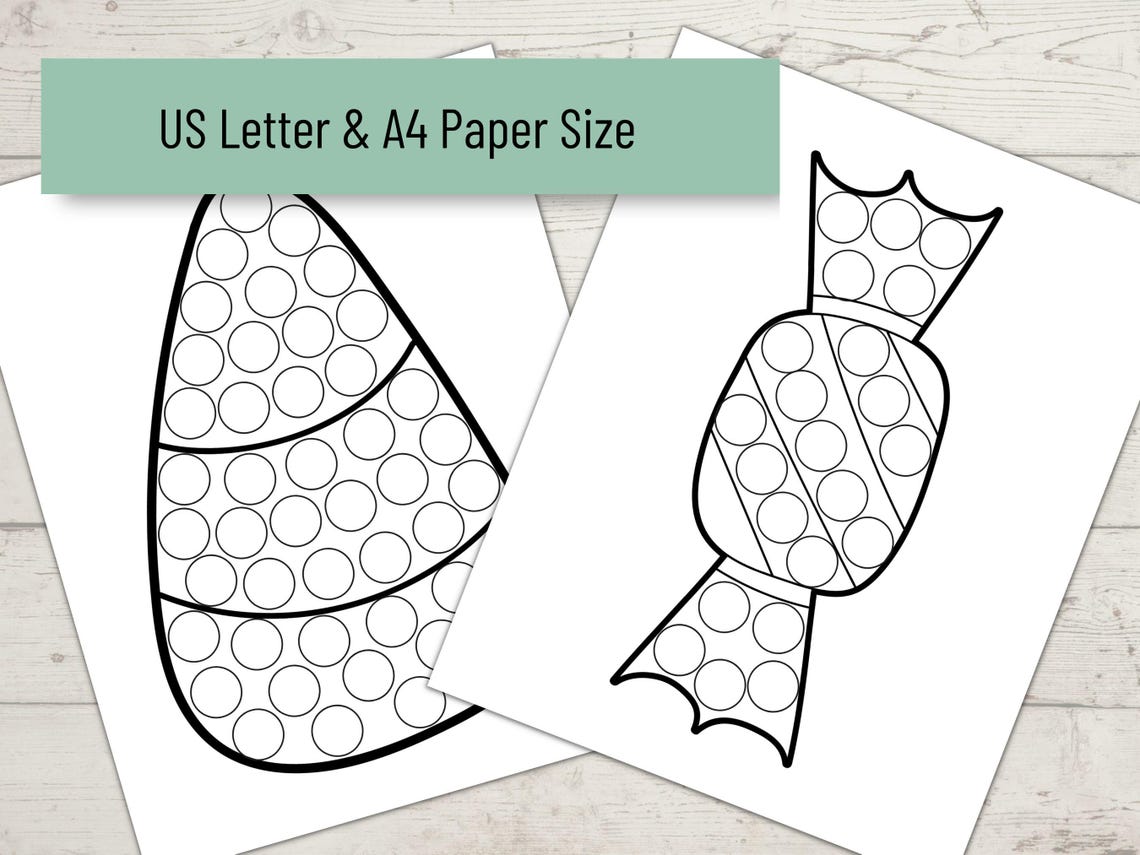 Halloween Dot Marker Printable Activity Pages, Halloween Do a Dot ...