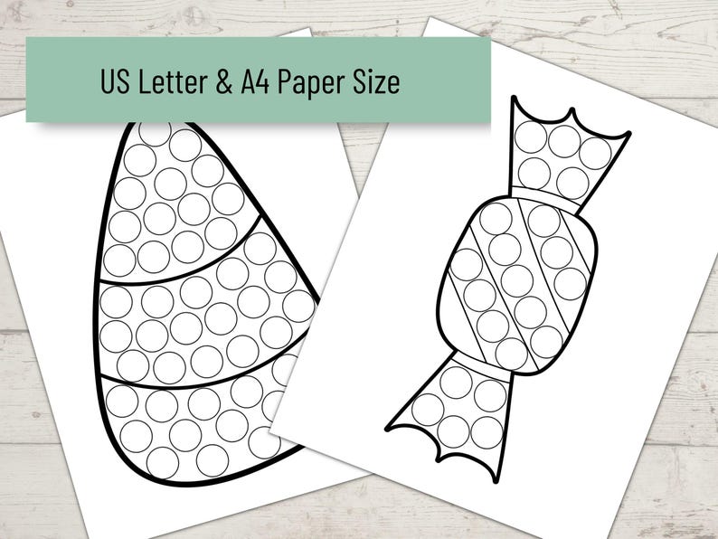 Halloween Dot Marker Printable Activity Pages, Halloween Do a Dot ...