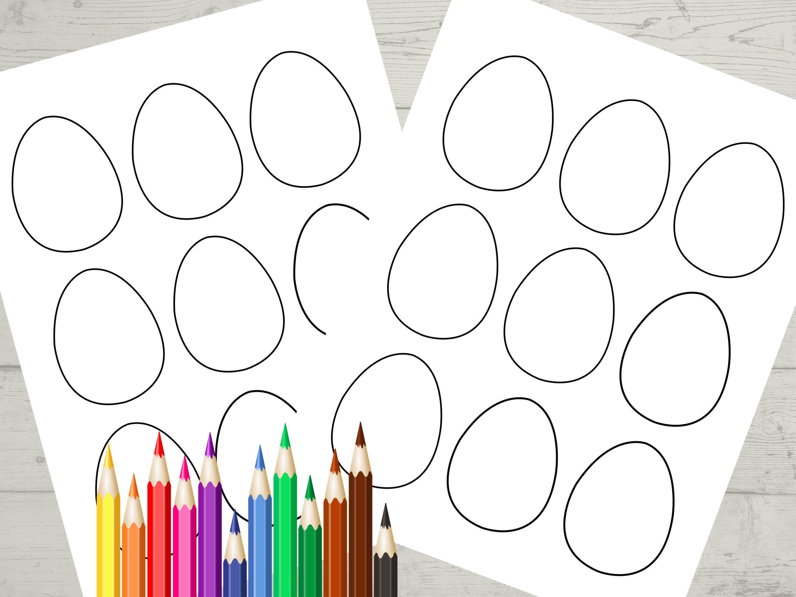 Easter Egg Craft for Kids Printable, Easter Coloring Crafts, Easter Egg ...