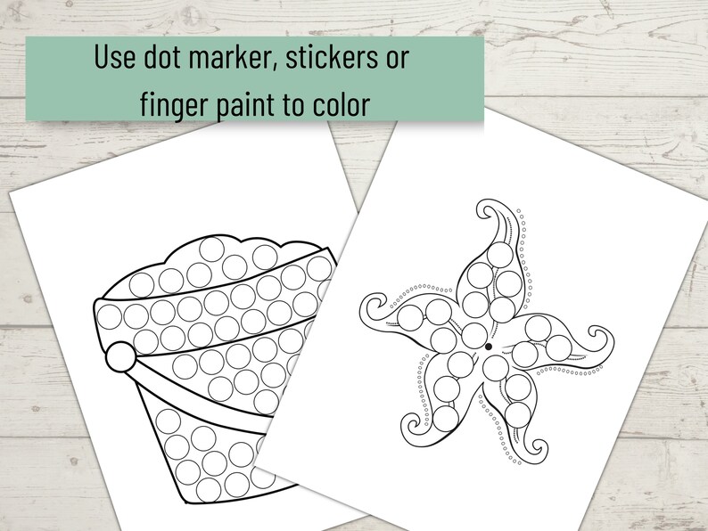 Summer Dot Marker Pages, Summer Do a Dot Printable Pages, Beach Do a ...