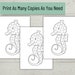 Sea Animals Dot Marker Printable Activity Pages, Do a Dot Coloring, Do ...
