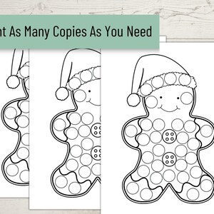Christmas Dot Marker Printable Pages, Christmas Do a Dot Coloring ...