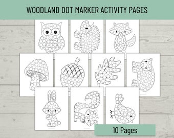 Pets Dot Marker Printable Activity Pages, Do a Dot Coloring, Do a Dot ...