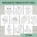 Woodland Dot Marker Printable Activity Pages, Do a Dot Coloring, Do a ...