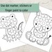 Safari Animals Dot Marker Printable Activity Pages, Do a Dot Coloring ...