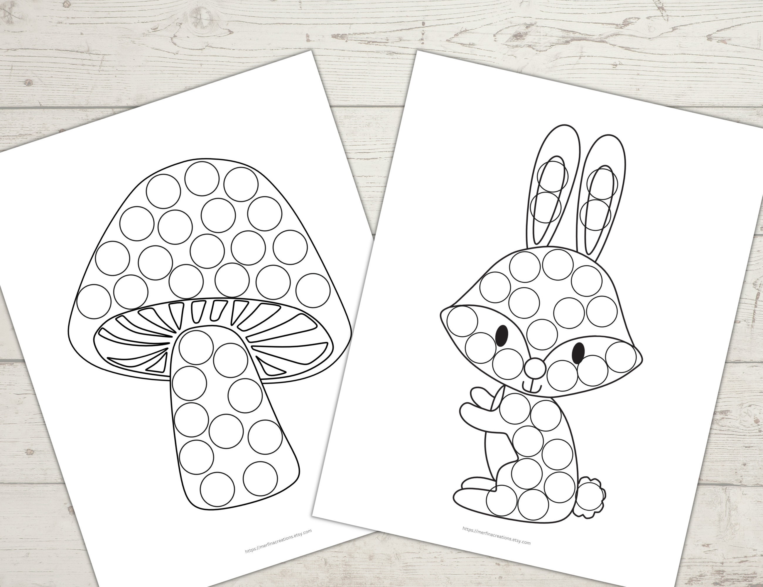 Woodland Dot Marker Printable Activity Pages, Do a Dot Coloring, Do a ...