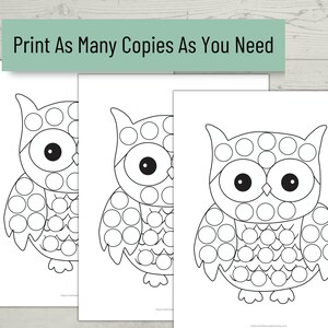 Woodland Dot Marker Printable Activity Pages, Do a Dot Coloring, Do a ...