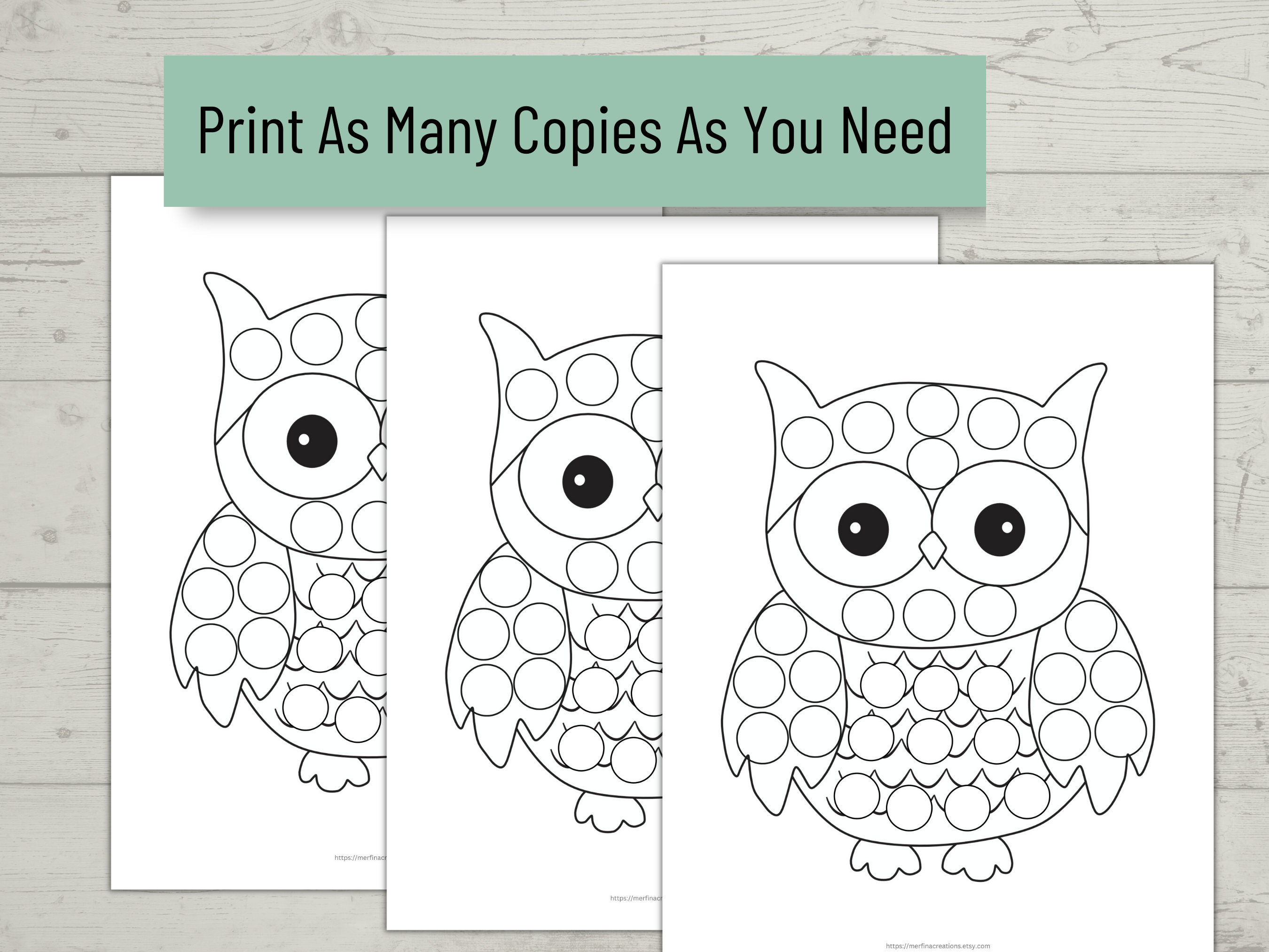 Woodland Dot Marker Printable Activity Pages, Do a Dot Coloring, Do a ...