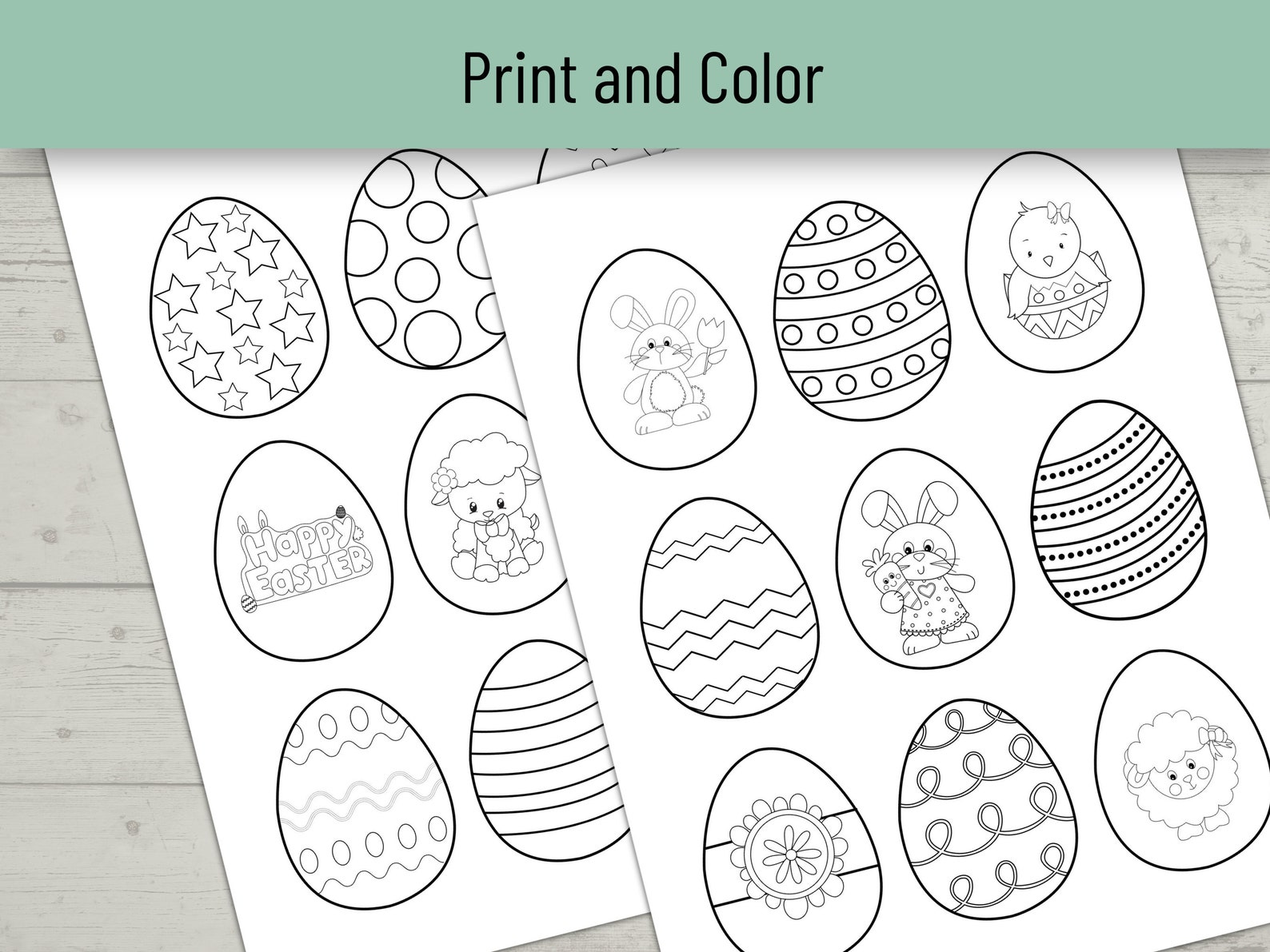 Easter Egg Craft for Kids Printable, Easter Coloring Crafts, Easter Egg ...
