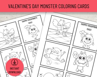 Valentine Classroom Cards, Valentine Cards for Kids, Printable ...