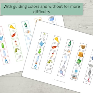 Recycling Sorting Game for Kids, Recycling Earth Day Activity ...