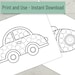 Transportation Dot Marker Printable Activity Pages, Do a Dot Coloring ...