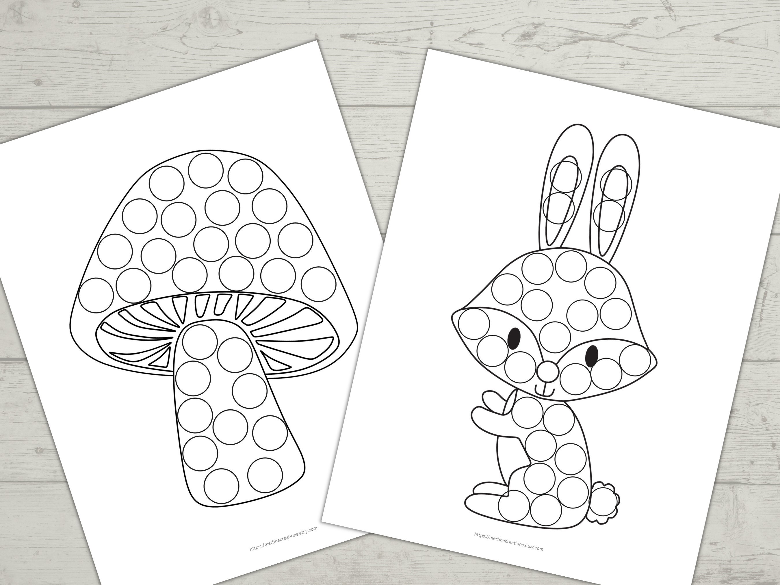 Woodland Dot Marker Printable Activity Pages, Do a Dot Coloring, Do a ...