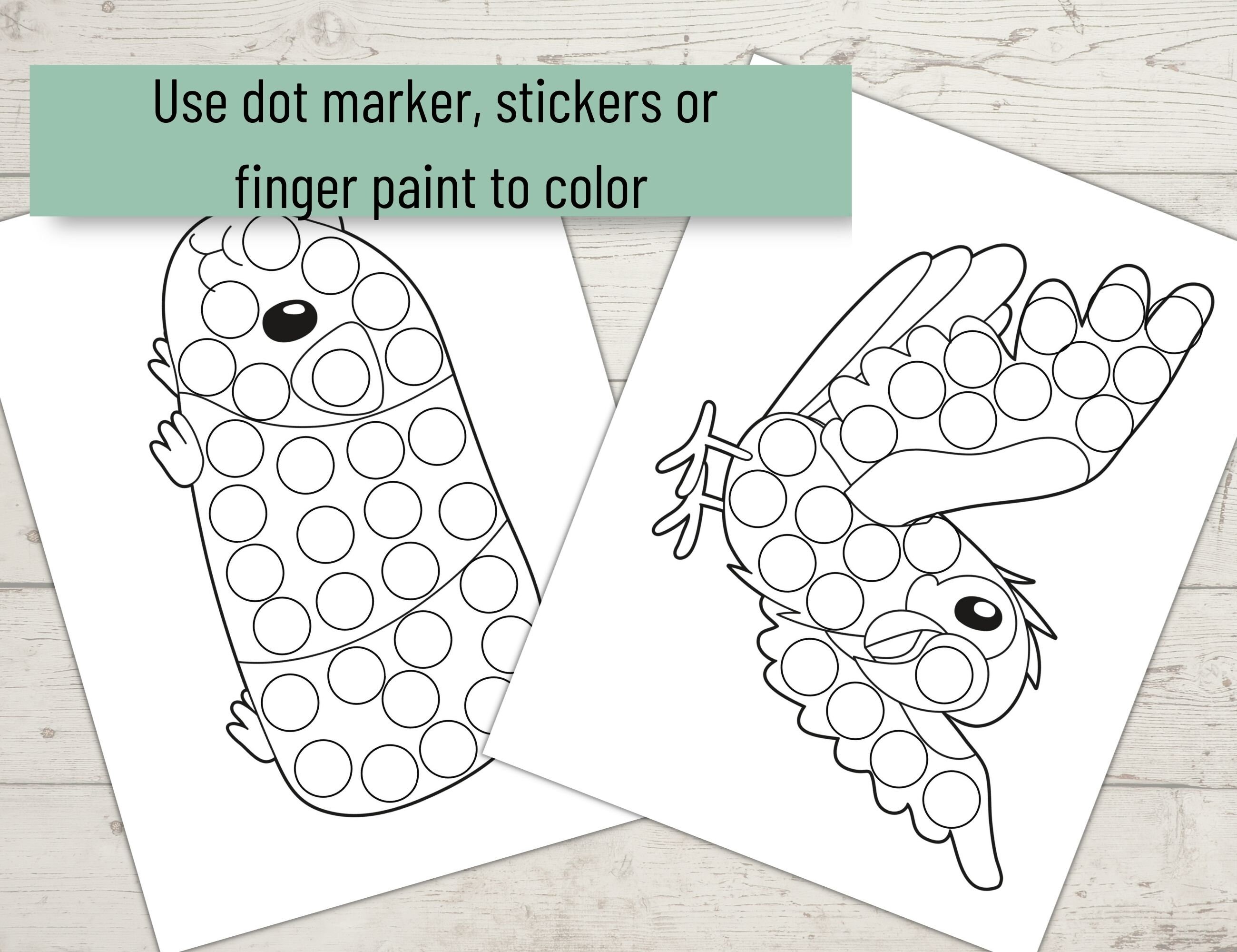 Pets Dot Marker Printable Activity Pages, Do a Dot Coloring, Do a Dot ...