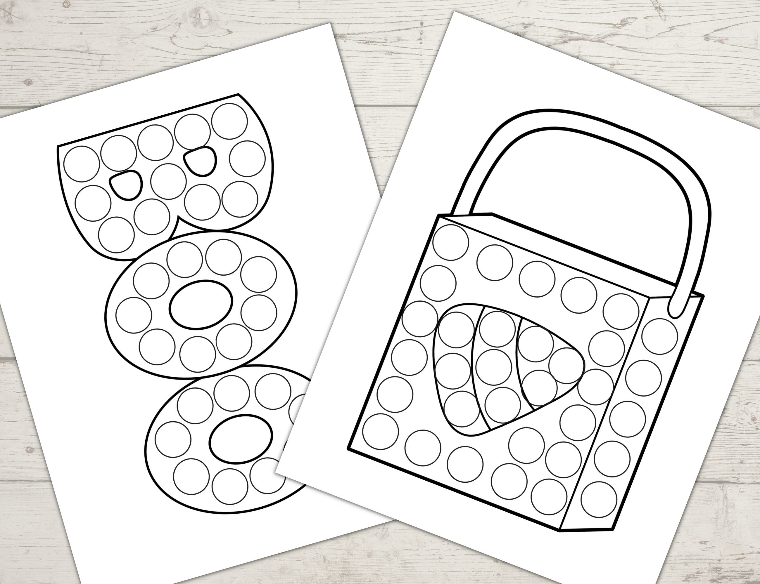 Halloween Dot Marker Printable Activity Pages, Halloween Do a Dot ...
