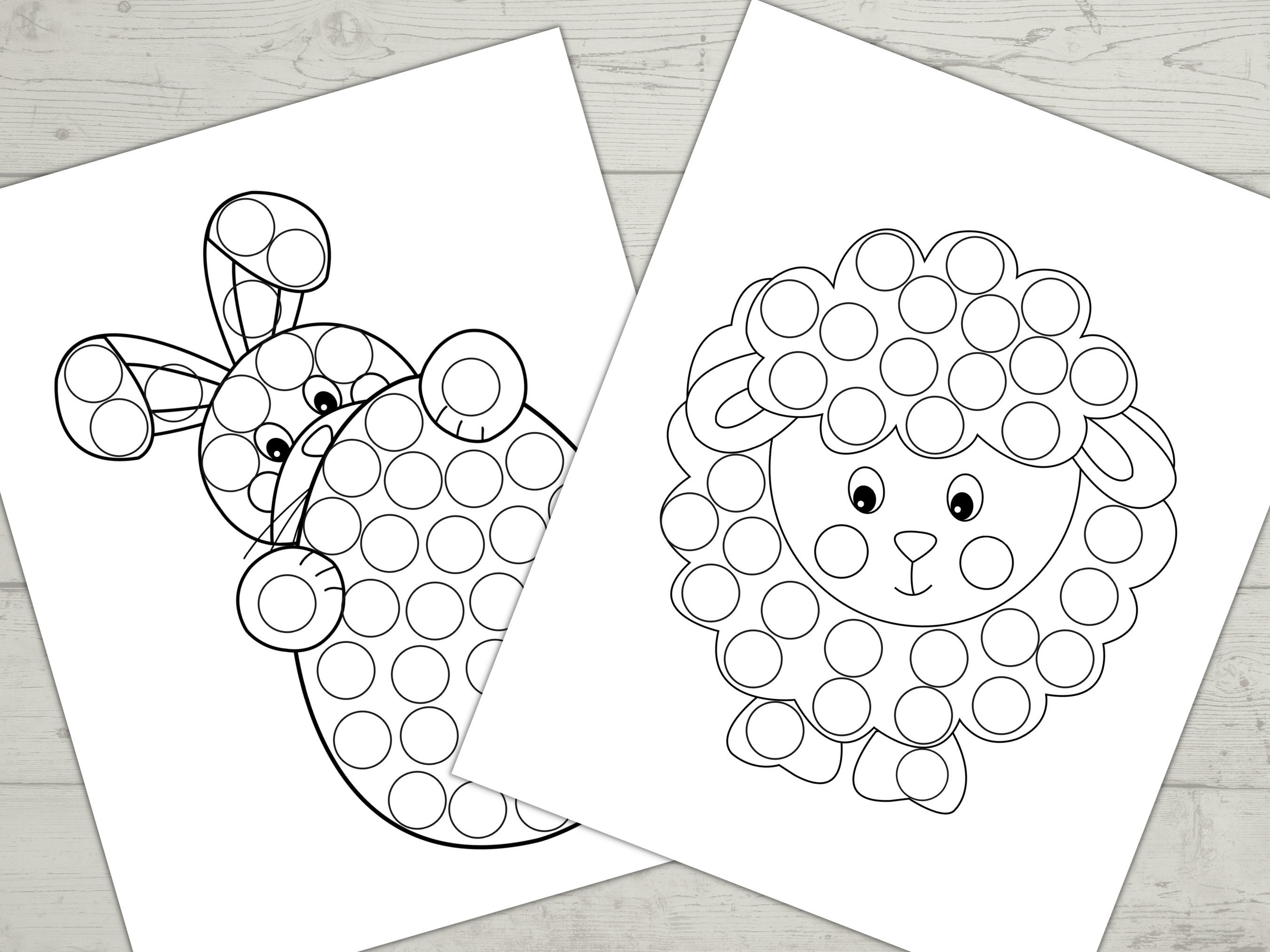 Easter Dot Marker Printable Activity Pages, Easter Do a Dot Coloring ...