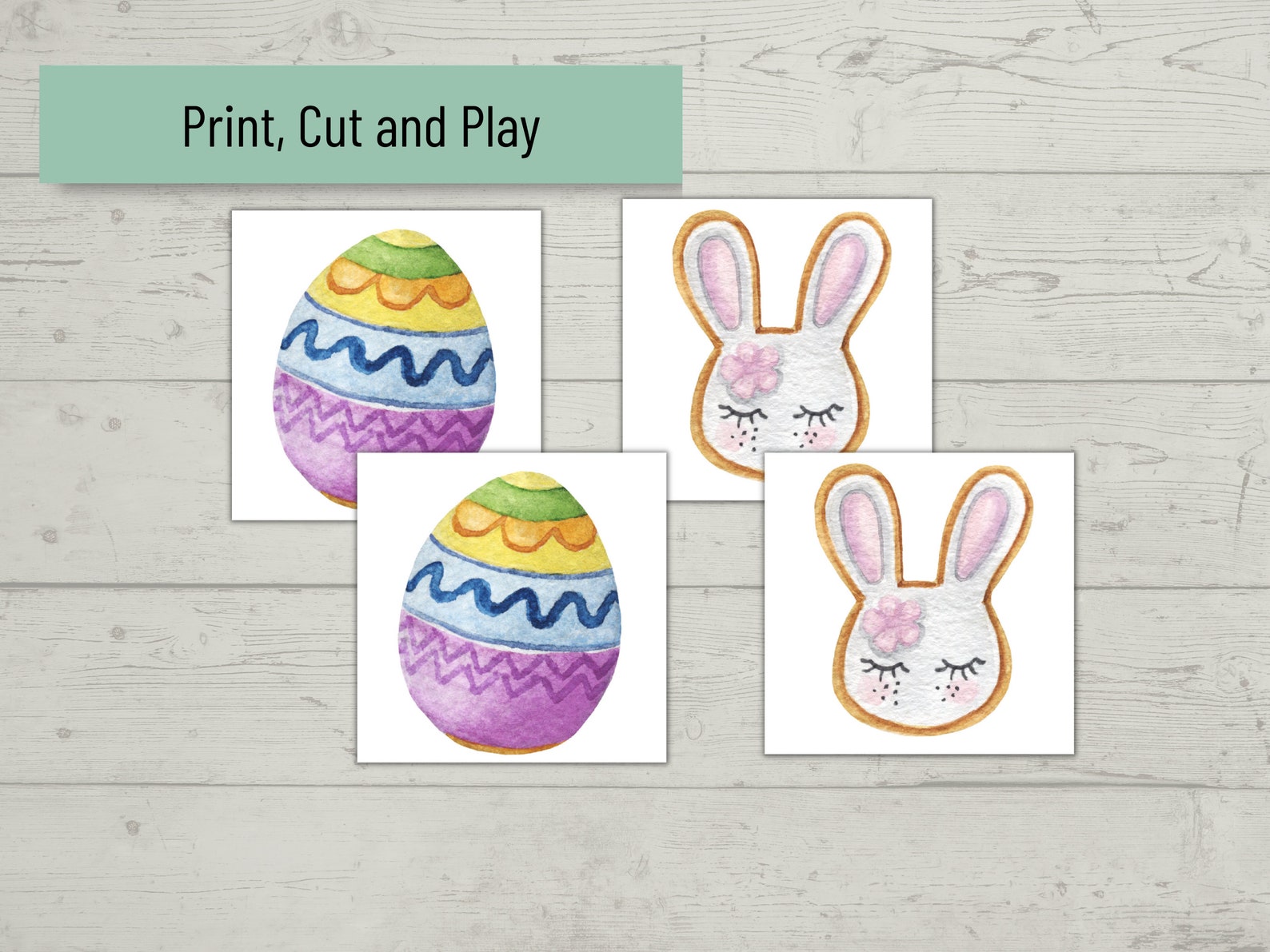 Easter Matching Game for Kids, Easter Printable Memory Game, Spring ...