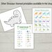 Dinosaur Reward Chart, Printable Potty Training Chart, Preschool Reward ...