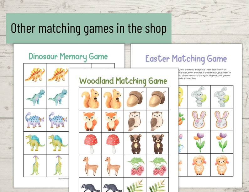 Ocean Matching Game for Kids Ocean Printable Memory Game Sea - Etsy