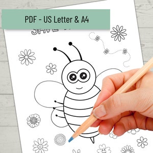 World Bee Day Printable Activity Pages, Bee Day Coloring Pages for Kids ...