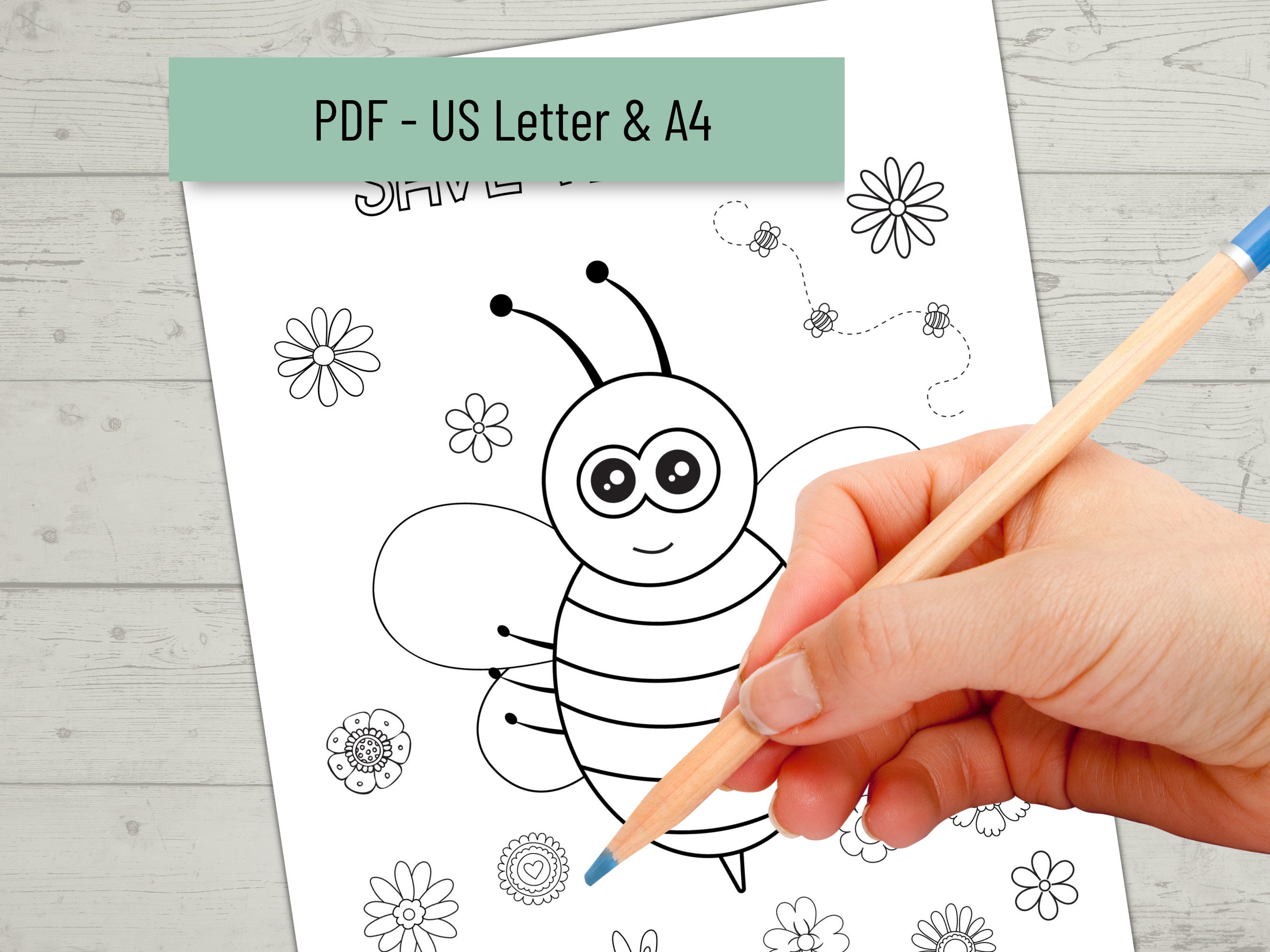 World Bee Day Printable Activity Pages, Bee Day Coloring Pages for Kids ...