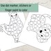 Farm Animals Dot Marker Printable Activity Pages, Do a Dot Coloring, Do ...