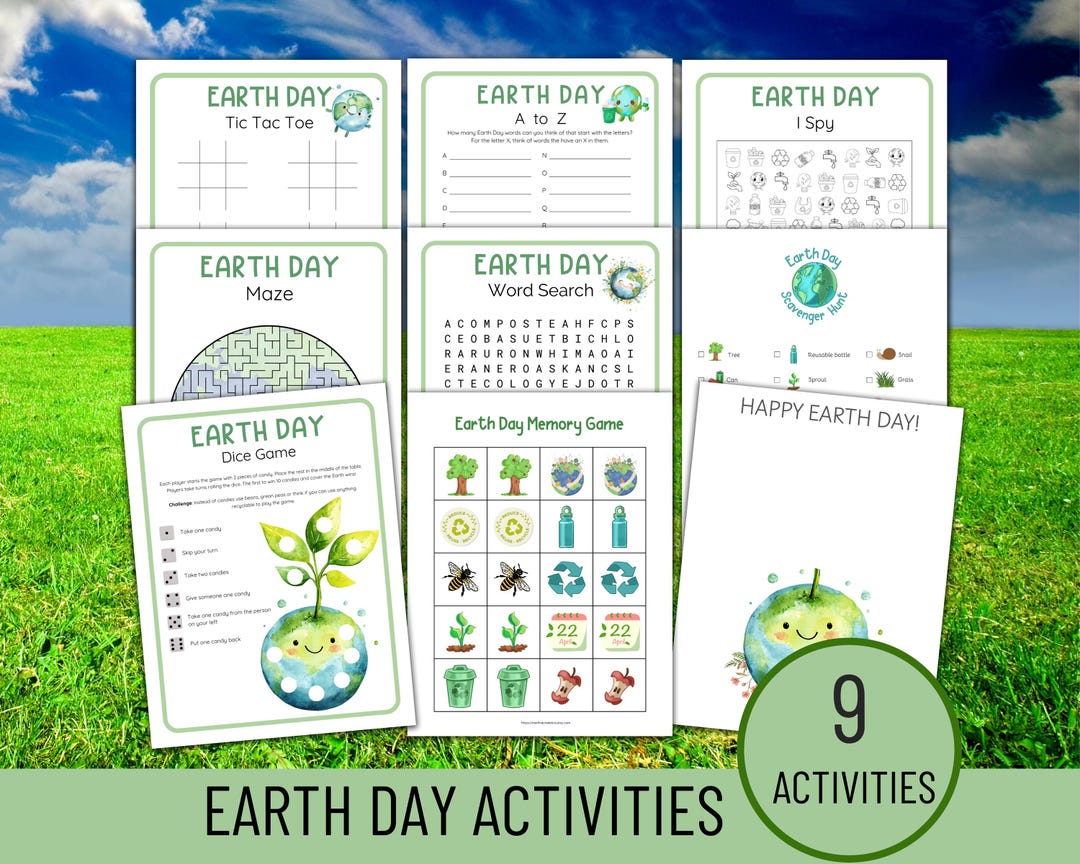Earth Day Activity Bundle, Earth Day Games Bundle, Earth Day Classroom ...