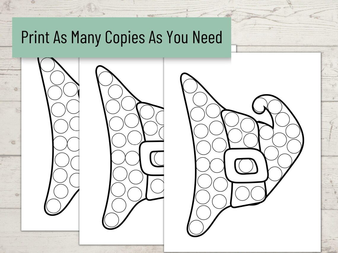 Halloween Dot Marker Printable Activity Pages, Halloween Do a Dot ...